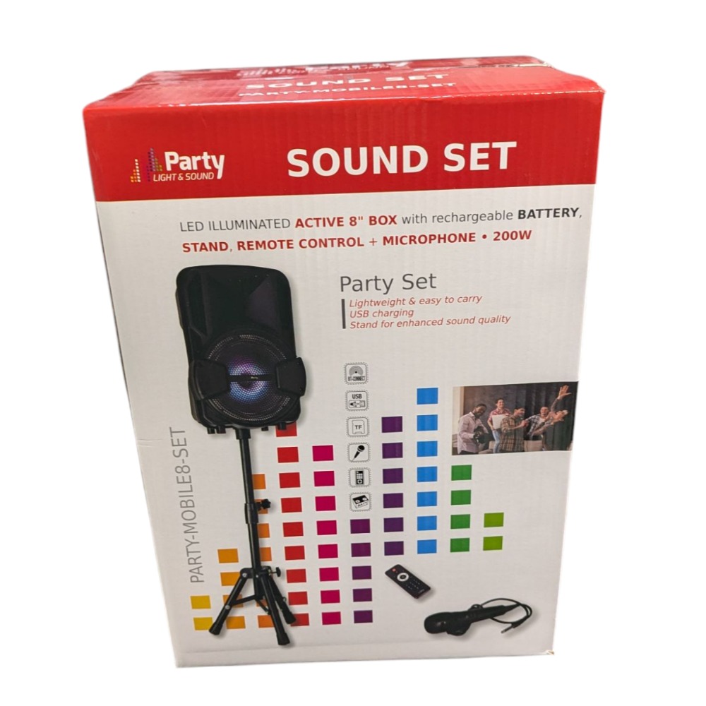 Used Party Light & Sound Party Mobile8 Set Active Speaker 8" 200W inc ...